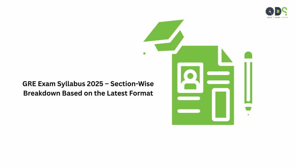 GRE Exam Syllabus 2025 | Updated Section-Wise Format & Topics